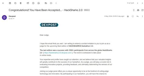 Lionel Roshan P On Linkedin Hackathon Innovation Technology Devpost