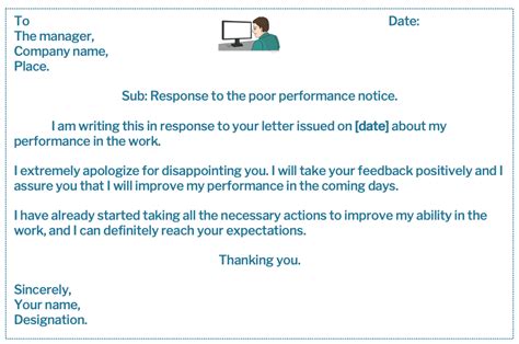 Warning Letter To Employee For Poor Performance In Word Format