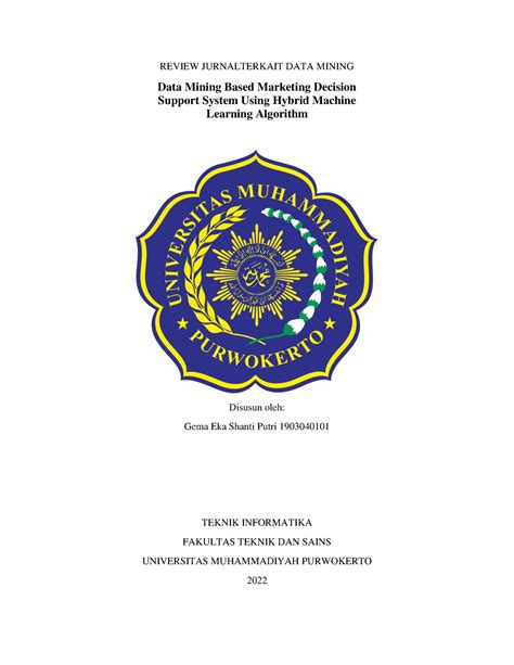 Review Jurnal Data Mining Review Jurnalterkait Data Mining Data Mining Based Marketing