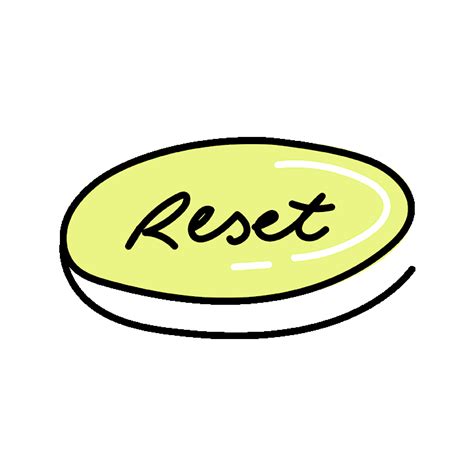 Reset Button Sticker By Kravebeauty Find And Share On Giphy