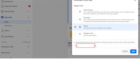 Error While Creating Test User On Facebook The Ability To Create Test