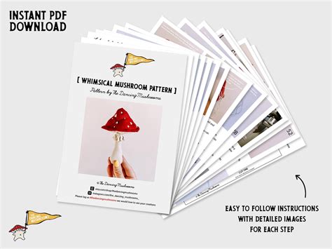Mushroom Sewing Pattern Toadstool Sewing Pattern Whimsical And Cute