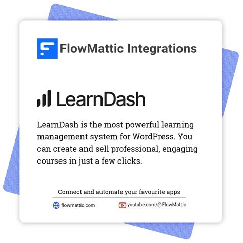 Learndash Integrations Connect Your Favourite Apps Flowmattic