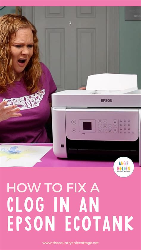 How To Fix A Clog In An Epson EcoTank Printer In Epson Ecotank Printer Ecotank Printer