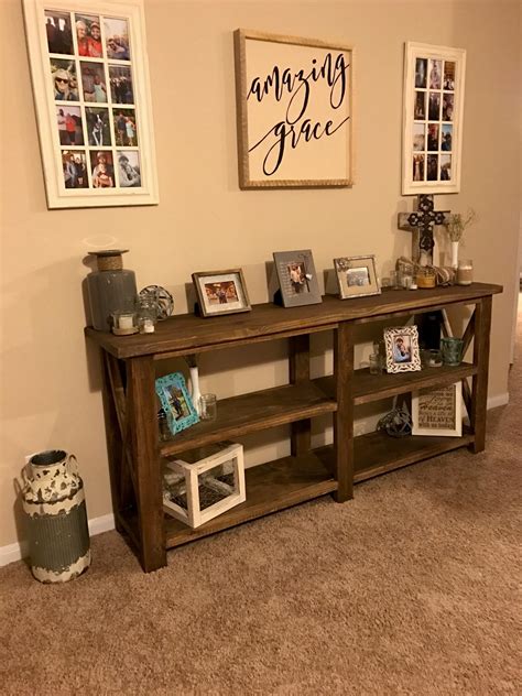 Rustic X Console Table Ana White Rustic X Console Table Ana White