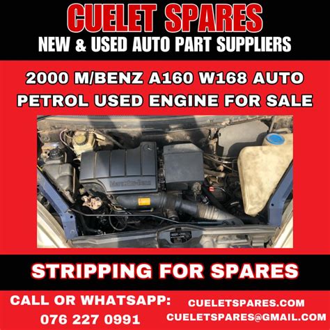 Merc Mercedes Benz A160 W168 Auto Petrol Used M166 Engine For Sale