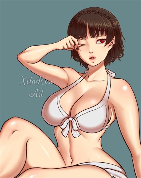 Rule 34 Alternate Costume Atlus Bikini Breasts Female Female Only
