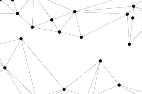 Premium Vector Abstract Polygonal Mesh With Black Nodes And Thin Lines Creating A Minimalist