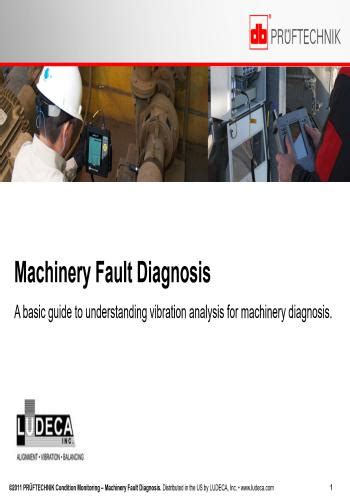 محاضرة بعنوان Machinery Fault Diagnosis A Basic Guide To