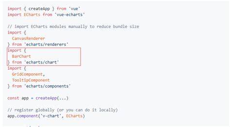 更新到vue charts 并按文档修改引入方式后报无法找到 node modules vue echarts components ECharts vue Issue
