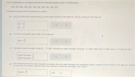 Solved The 11 Participants In An Experiment Had The