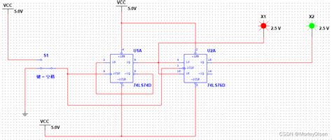 【数电实验】触发器及其应用二d触发器 用带预置和清除的双d型触发器74hc74来测试上升沿触发集成d刑触发器的 Csdn博客