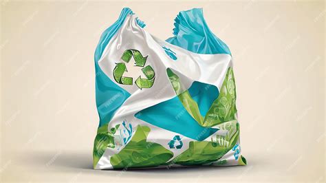 Premium Photo Recycling Symbols On Plastic Bag