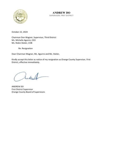 Supervisor Andrew Do Agrees To Plead Guilty In Federal Investigation Resign From Board Of