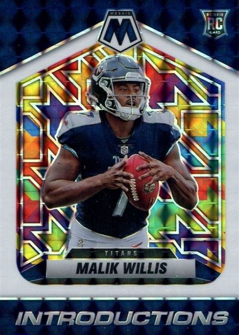 Malik Willis 2022 Mosaic Introductions White I 3 Price Guide