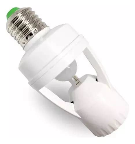 Sensor de presencia E27 con fotocélula detección extendida MercadoLibre