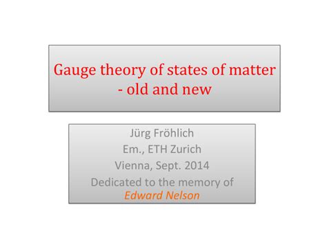 Ppt Gaugeandtheoryandofandstatesandofandmatterand Powerpoint Presentation 797218