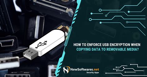 how to enforce usb encryption when copying data to removable media