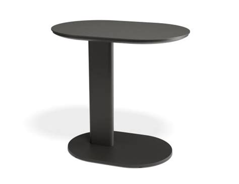 Deck Outdoor Side Table In Charcoal Aluminium