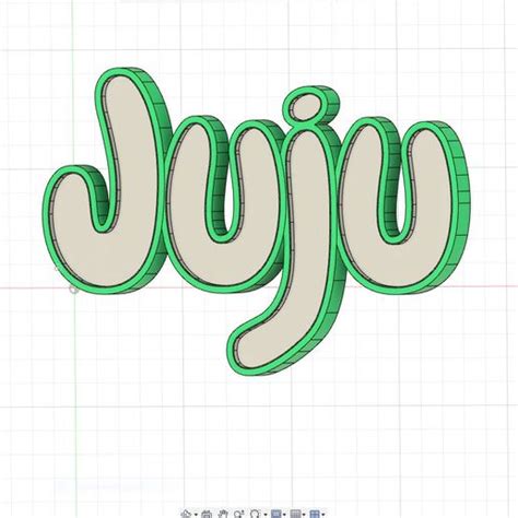 Download Stl File Juju Luminous Name Lamp • 3d Printer Design ・ Cults