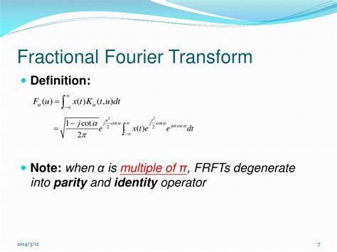 Ppt Fractional Fourier Transform Powerpoint Presentation Free Download Id340568