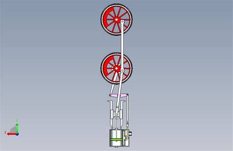 蒸汽机车传动原理教学模型 PROE 模型图纸下载 懒石网