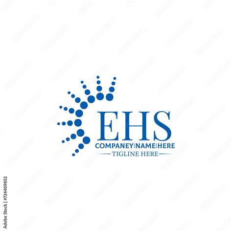 Ehs Logo E H S Design White H Shs Letter Ehs E H S Letter Logo Set