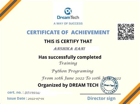 Anshika Saini On Linkedin Dreamtech Pythonprogramming