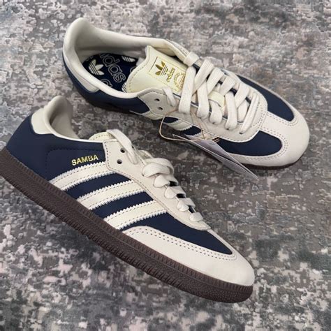 Adidas Originals Shoes Adidas Samba Navy And White Sneakers Color