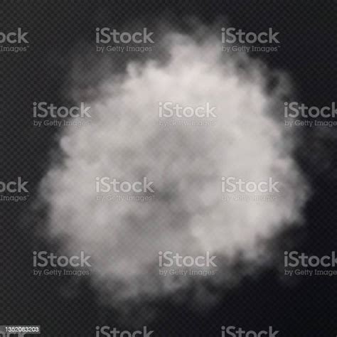 투명 한 검은 색 배경에 고립 된 흰색 연기 퍼프 Png 스팀 폭발 특수 효과 증기 안개 연기 Png의 효과적인 질감 벡터 배경