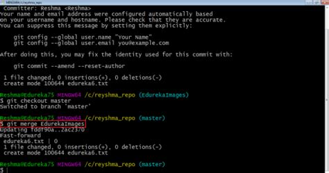 Git Tutorial Commands And Operations In Git Edureka
