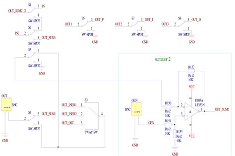A Operational Amplifier Summing Circuit 2 B Wiring With Switches For
