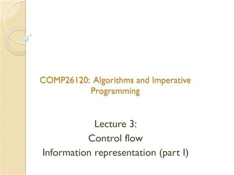 Pdf Comp26120 Algorithms And Imperative Programmingsyllabuscsmanchesteracukugt2017