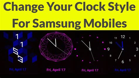How To Change Lock Screen Clock Style In Samsung Mobile Set Clock On