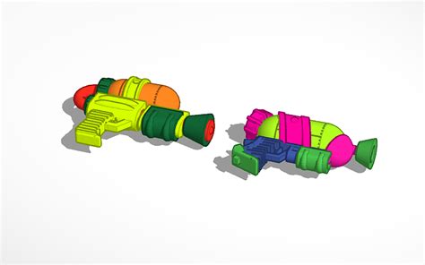 3d Design Splatoon 1 Splattershot And Splatoon 2 Splattershot Tinkercad