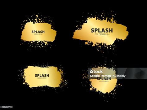 수제 브러쉬 디자인 템플릿입니다 브러시 스플래터 벡터 일러스트레이션 개체 그룹에 대한 스톡 벡터 아트 및 기타 이미지 개체 그룹 건강관리와 의술 광고 Istock