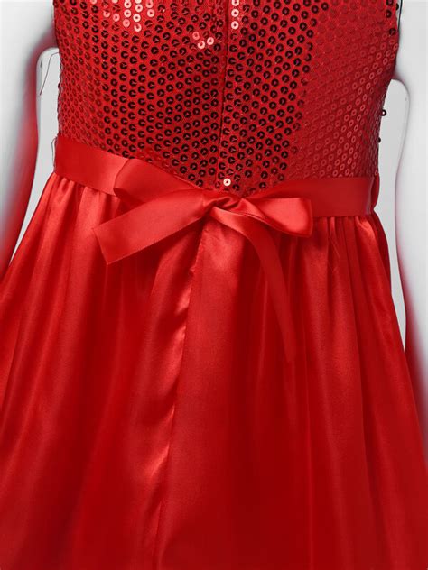 키즈 소녀 민소매 스팽글 공주 드레스 소녀 크리스마스 코스프레 크리스마스 2020 신년 복장 어린이 파티 드레스 어린이 의류