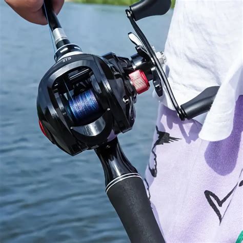 로우 프로파일 베이트 캐스팅 낚시 릴 18 1 차폐 볼 베어링 8kg 제동력 기어비 마그네틱 브레이크 시스템 81