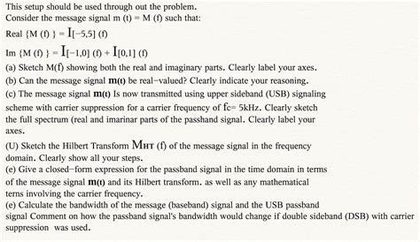 This Setup Should Be Used Through Out The Problem Chegg Com