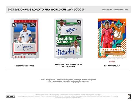2025 26 Donruss Road To Fifa World Cup Soccer Cards