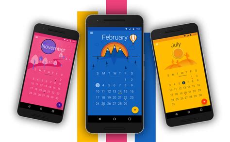 Material Design Calendar App UI Design OnAirCode