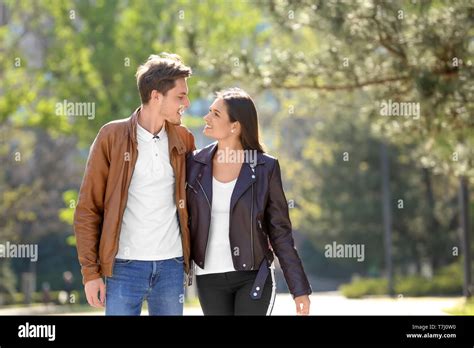 Happy Couple Walking