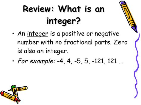 Adding Integers Notes Song Method Ppt