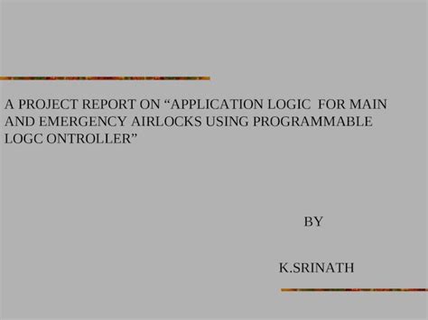Ppt Project Report Of Programmable Logic Controller Dokumen Tips