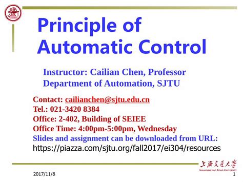Pdf Principle Of Automatic Control Sjtu Dokumen Tips