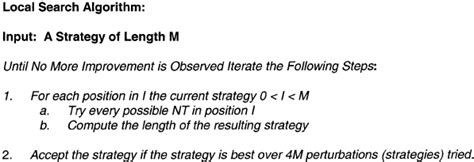 A Local Search Algorithm Download Scientific Diagram