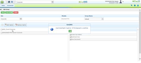 Bug 678 Ssl12 When Groups Page Is Clicked There Is An Error Message Saying Opencloserights