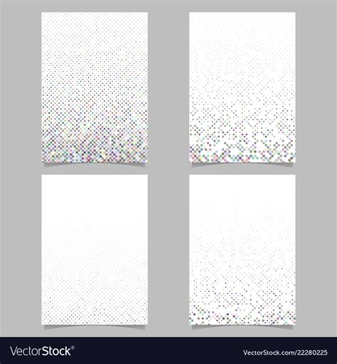 Abstract Dot Pattern Brochure Template Set Vector Image