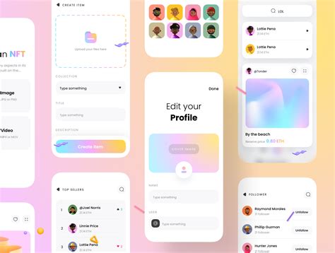 Nft Market Ui Kit — Figma Resources On Ui8 Ui Kit App Interface