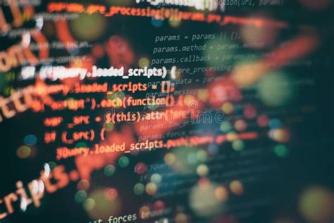 Web Programming Functions On Laptop On Laptop It Business Python Code Computer Screen Stock